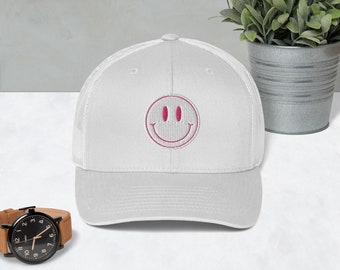 Smiley OK State in Pink Foam Trucker Hat - Etsy