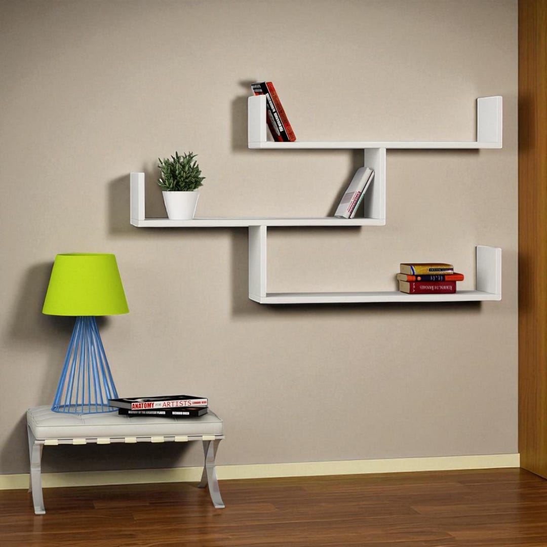 3-tier Wall Shelf – Modern Floating Shelf Unit, Easy Assembly, Multiple ...