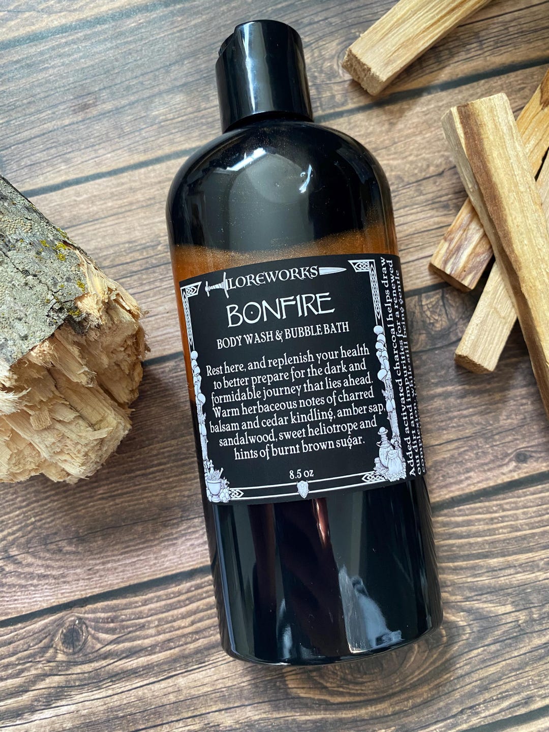 Bonfire Body Wash + Bubble Bath - Etsy