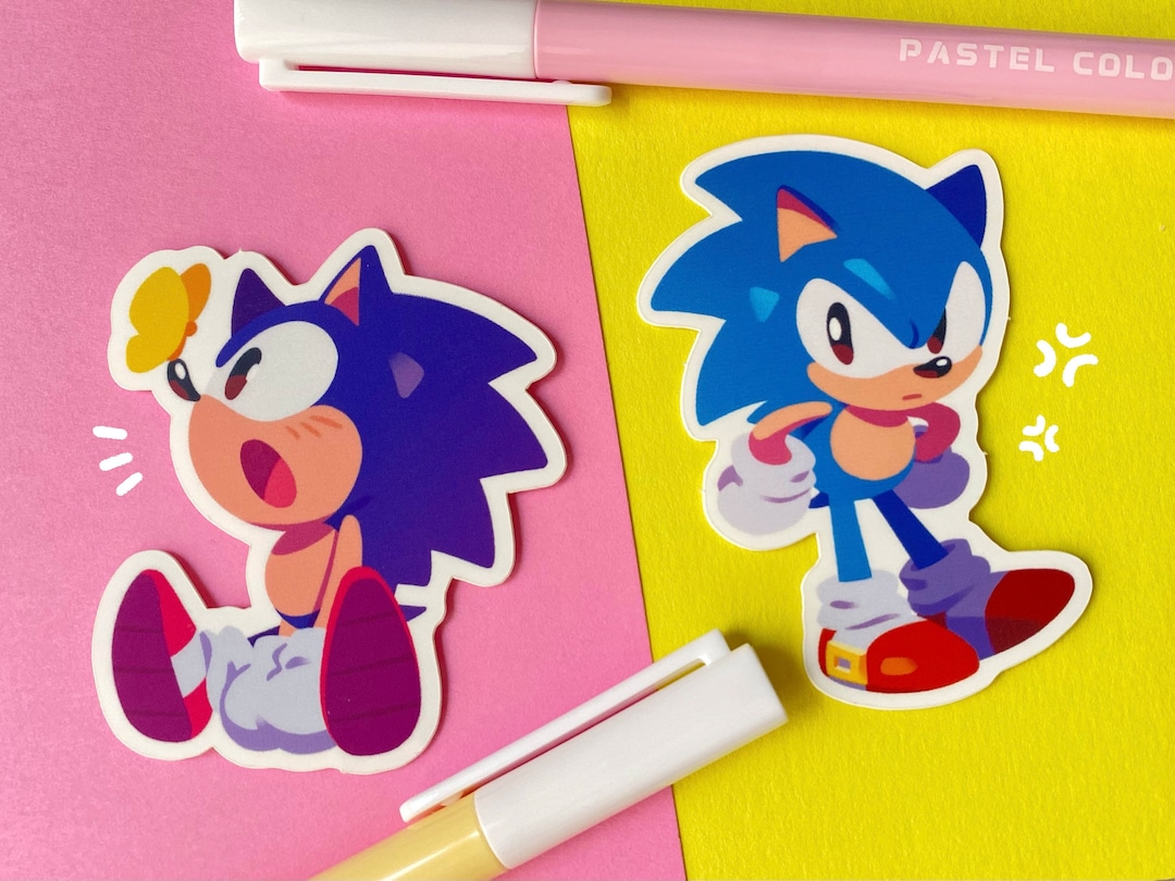 Classic Sonic Stickers - Etsy