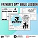 Bible Dads Activity, Fathers Day Bible Lesson, Printable Kids Bible ...