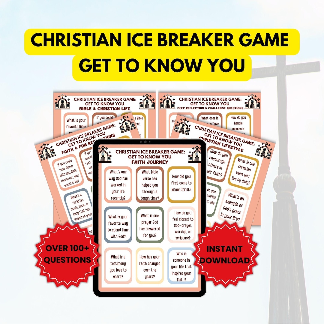 Christian Ice Breaker Game: Get to Know You Questions (PDF Download) - Etsy