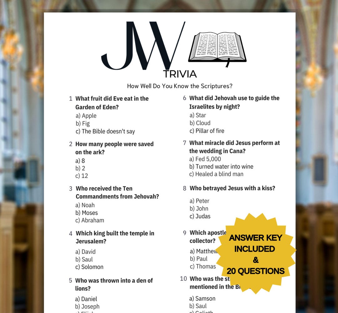 Jw Games, Jw Bible Trivia, Jw Games for Family Worship, Jw, Jw Family ...