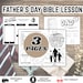 Father's Day Bible Lesson Activity: Printable Church Kids Craft (PDF ...
