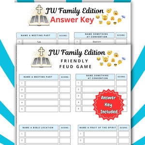 JW Family Feud Bible Game: Printable Trivia (PDF Download) - Etsy