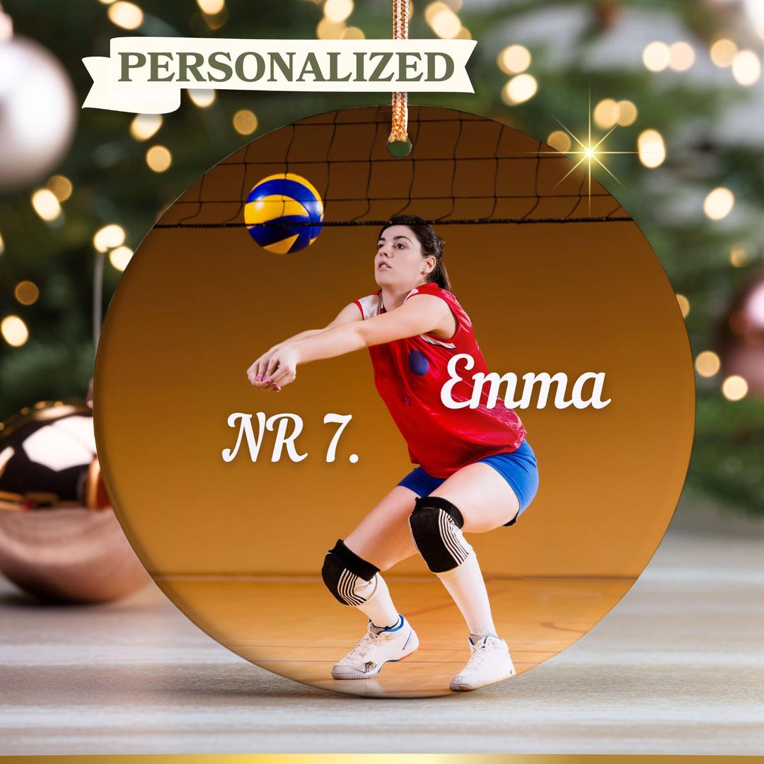 Personalized Volleyball Ornament Custom Volleyball Team Gift for ...
