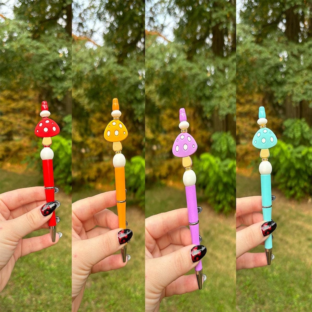 Mushroom Beaded Pens - Etsy