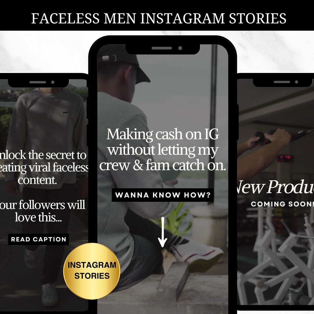 Faceless Mens Instagram Reels, Digital Marketing, Instagram Stories ...