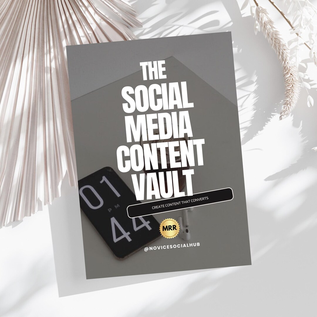Social Media Content Vault Guide | Master Resell Rights | Faceless ...