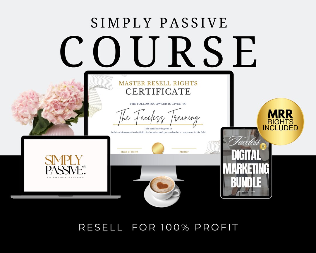 Digital Marketing Course, Simply Passive Course, PLR Course, MRR Course ...