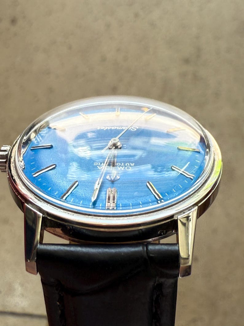 Omega Seamaster Blue Dial 24J 34mm Wristwatch - Etsy
