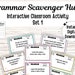 Grammar Scavenger Hunt Set 1 - Fun Classroom Activity - Etsy