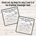 Grammar Scavenger Hunt Set 1 - Fun Classroom Activity - Etsy