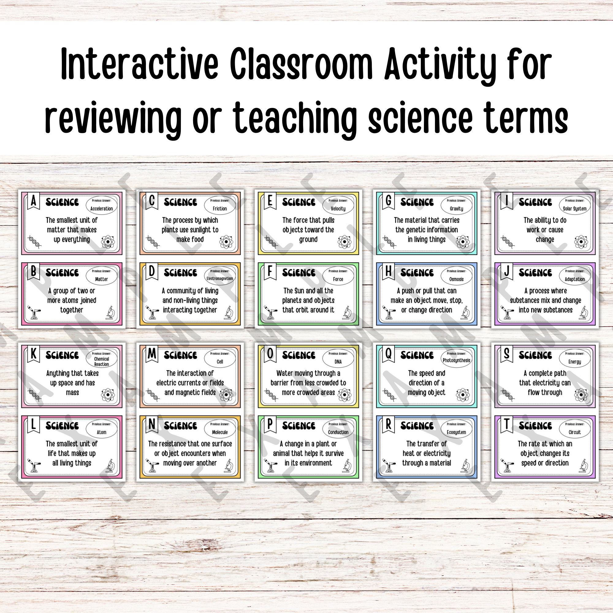 Science Scavenger Hunt - Fun Interactive Classroom Activity - Etsy