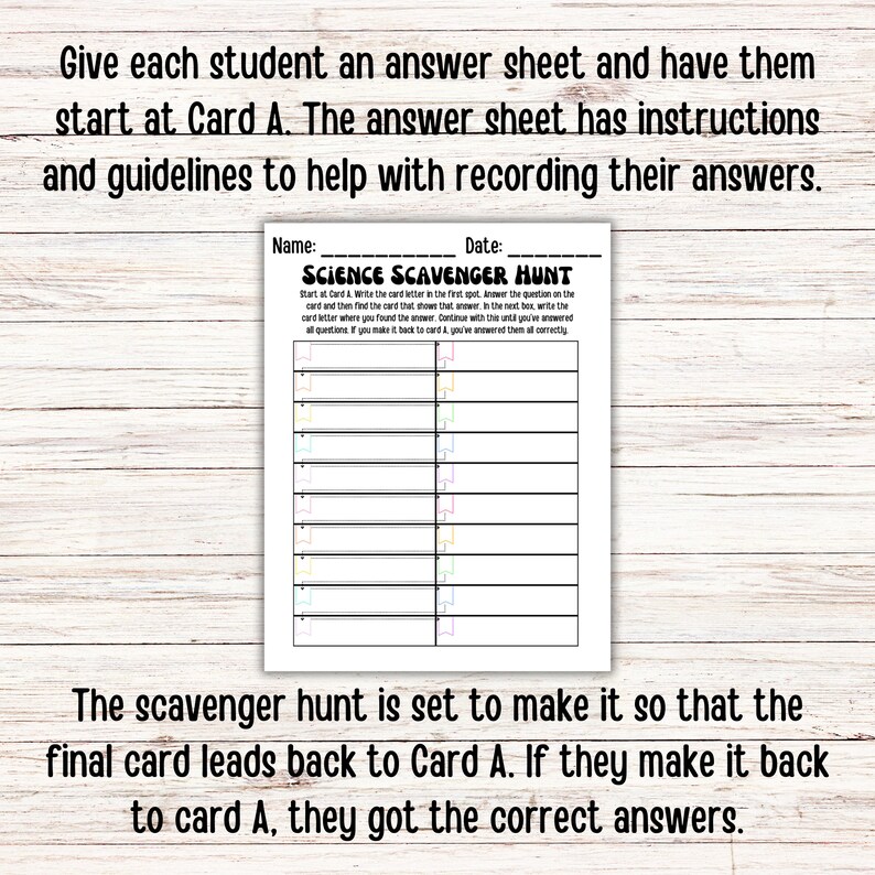 Science Scavenger Hunt - Fun Interactive Classroom Activity - Etsy