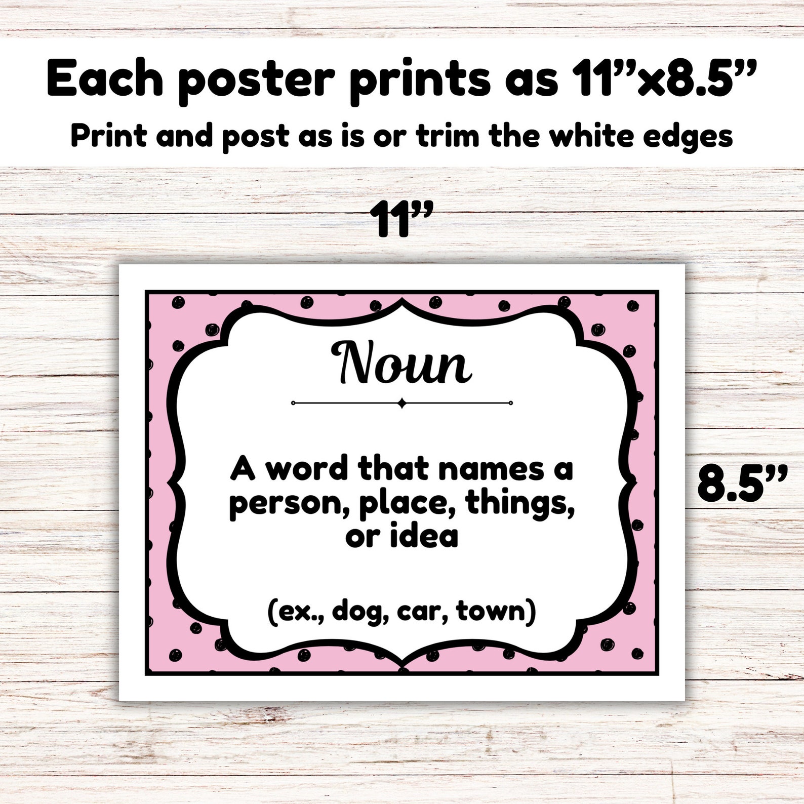 Grammar Posters Printable Set of 29 | Teaching Tools & Classroom Decor ...