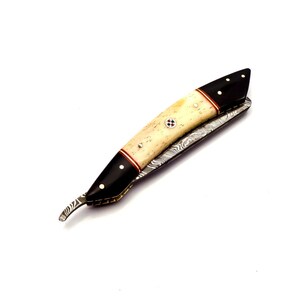 Personalized Custom Damascus Steel Razor Handmade Cut Throat Barber ...