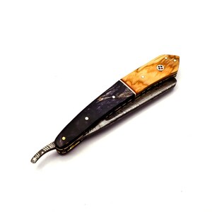 Personalized Custom Damascus Steel Razor Handmade Cut Throat Barber ...