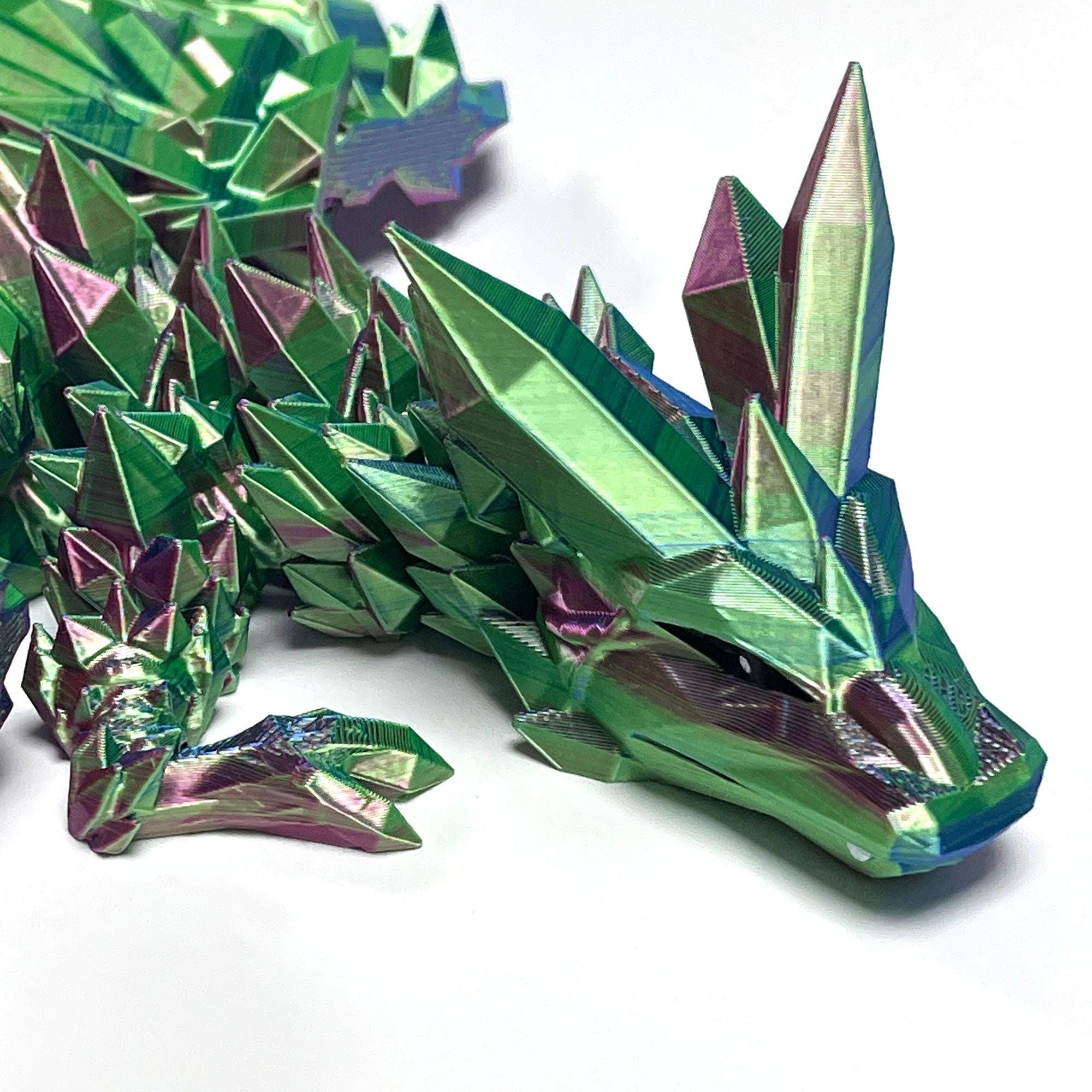 Crystal Winged Dragon | 3D Printed | Articulated Model - Etsy
