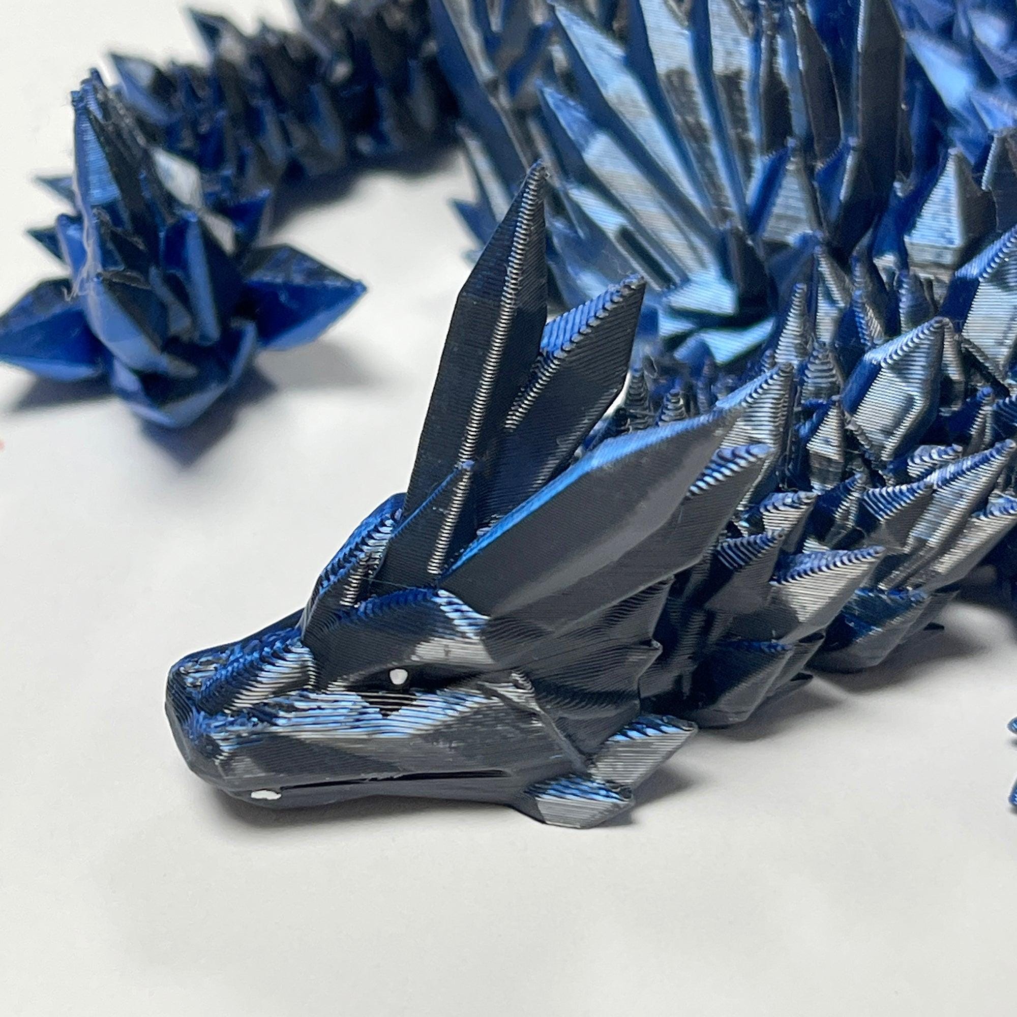 Crystal Winged Dragon | 3D Printed | Articulated Model - Etsy