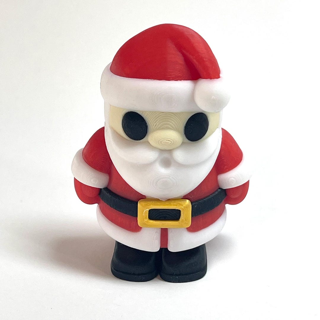 Santa Flexible Fidget Toy Festive Flexi Toy - Etsy