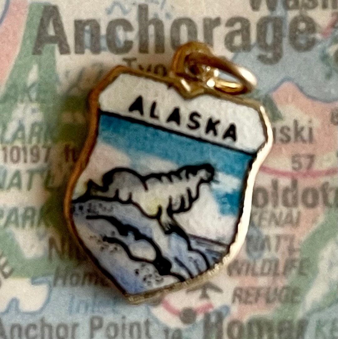 USA - Alaska - Walrus or Sea Lion - Vintage Enamel Souvenir Travel ...