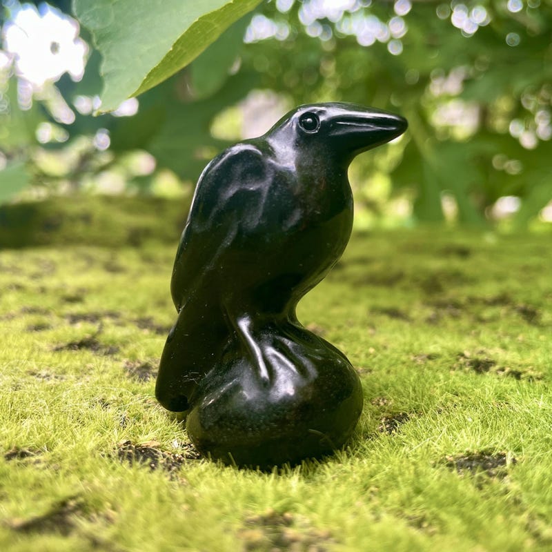 Raven Sculpture - Etsy