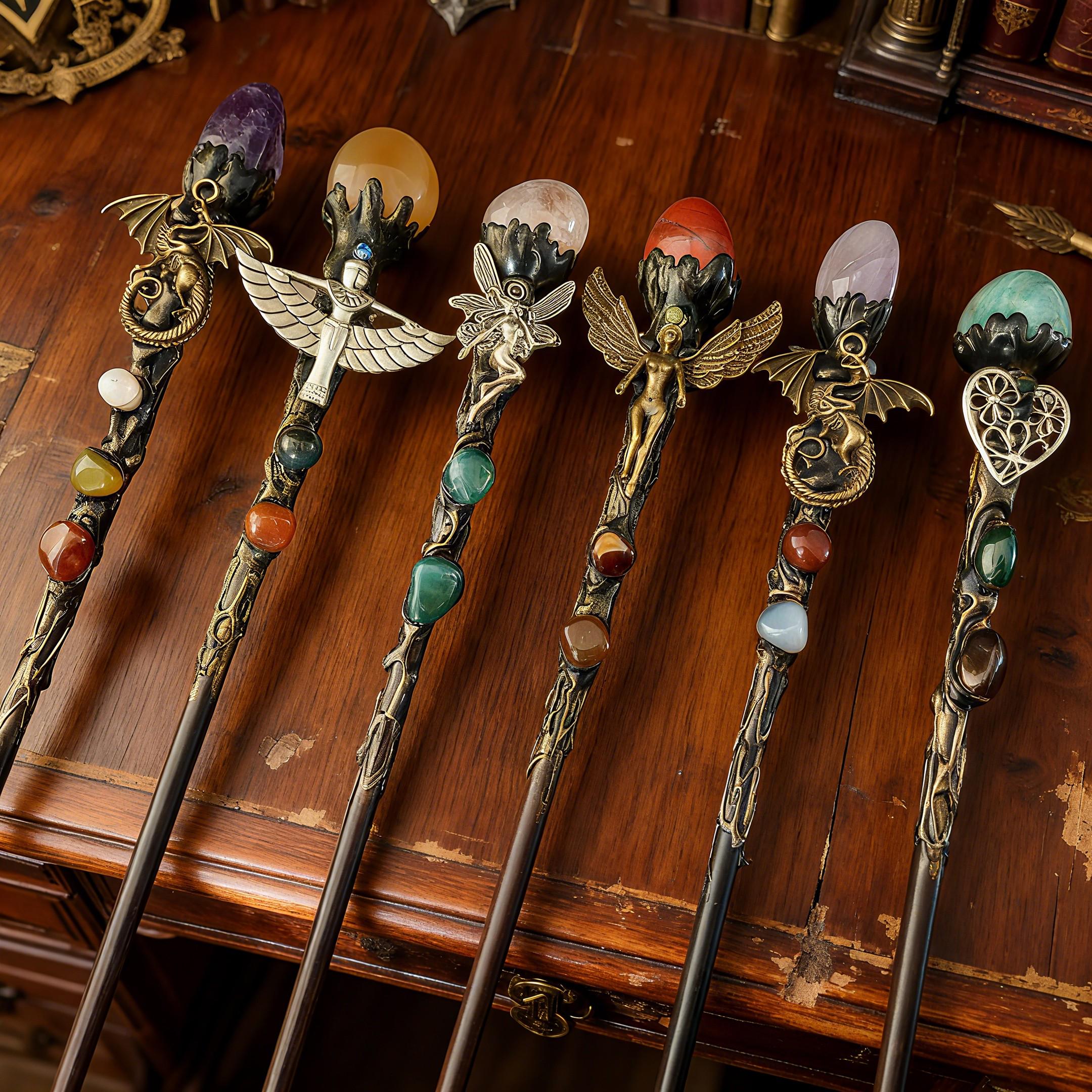 Custom Crystal Magic Wands, Handmade Crystal Wands, Quartz Magic ...