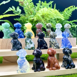 Buy 2 Get 1 Free!! Crystal Dog Figurine, Handcrafted Puppy Sculptures ...