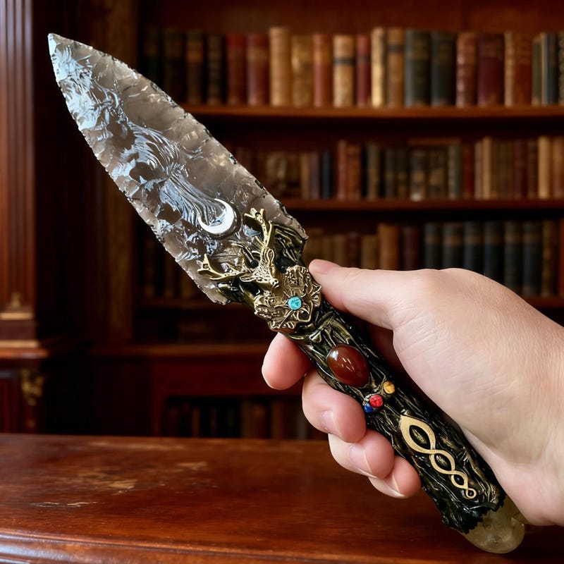 Obsidian Dagger - Etsy
