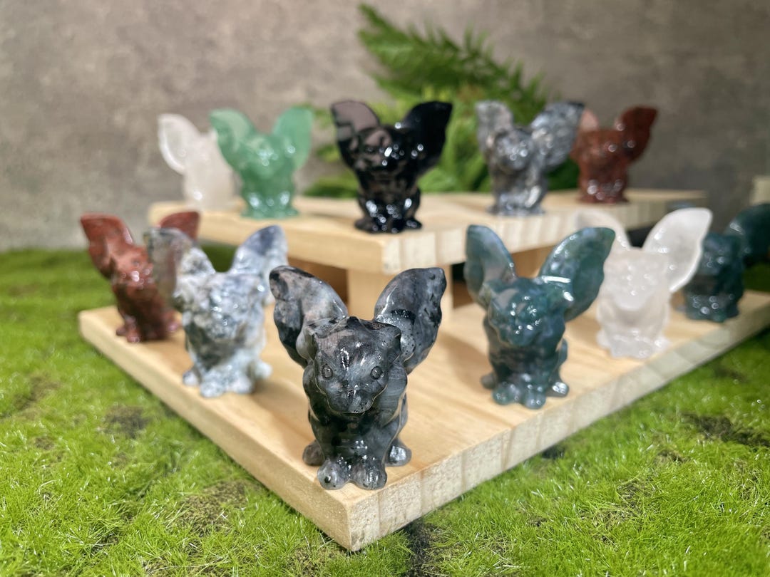 Handcrafted Gargoyle Sculptures, Natural Crystal Gargoyle Statue ...