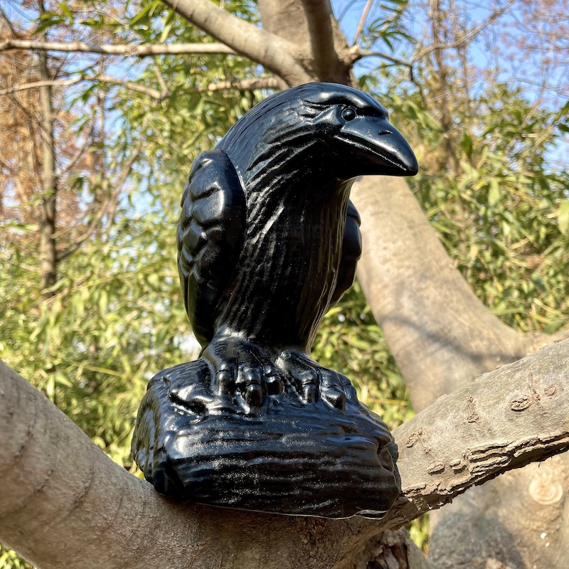 Raven Sculpture - Etsy