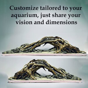 Aquarium Driftwood Centerpiece Aquascape Hardscape Arch Fish Tank ...