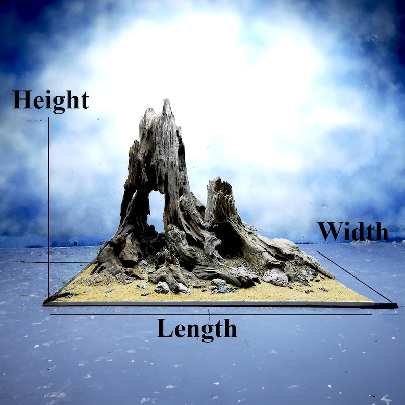 Driftwood Aquarium Cave Hardscape Large Aquascape Hideout Fish Tank ...