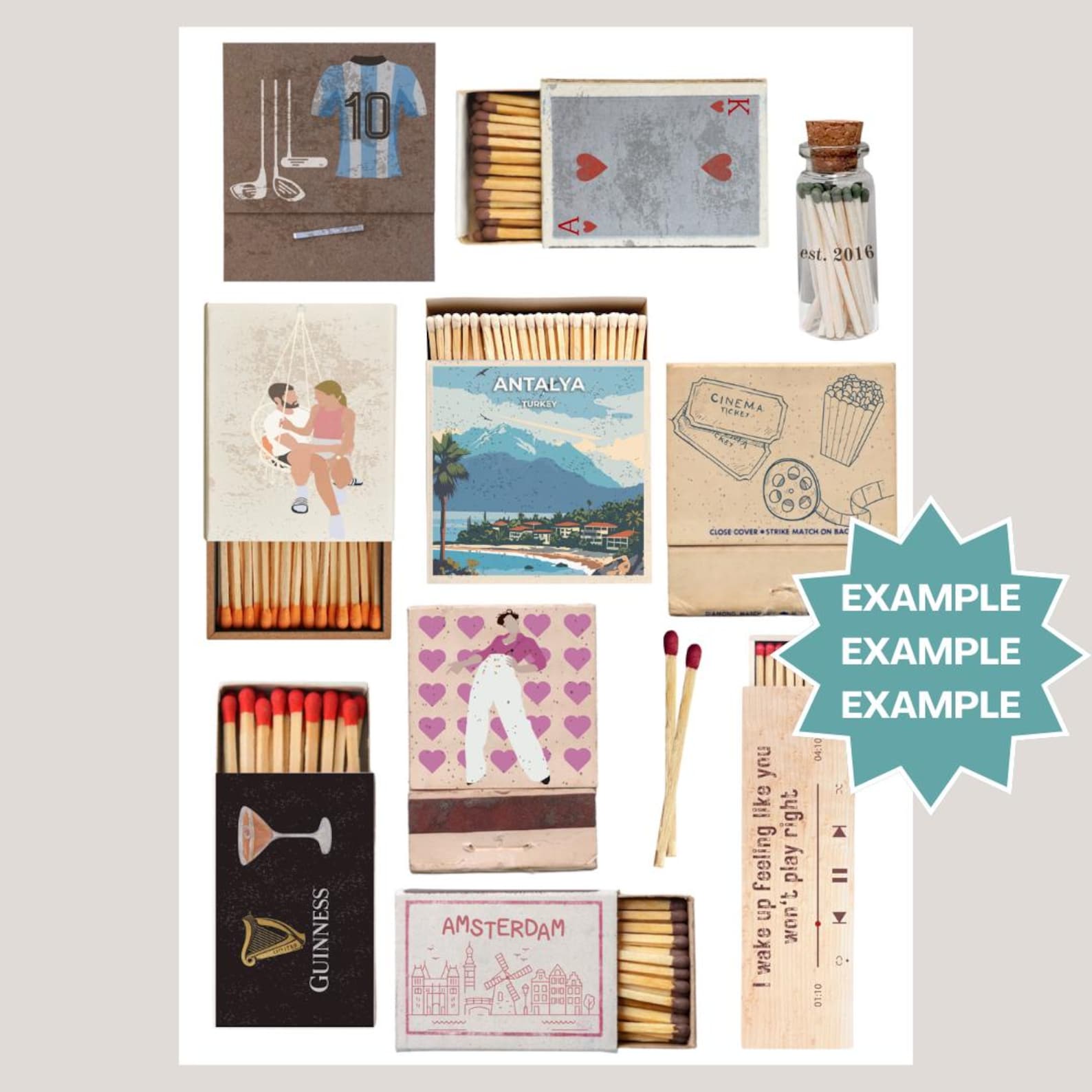 Matchbook Poster Template, Blank Matchbook Poster, Template Digital ...