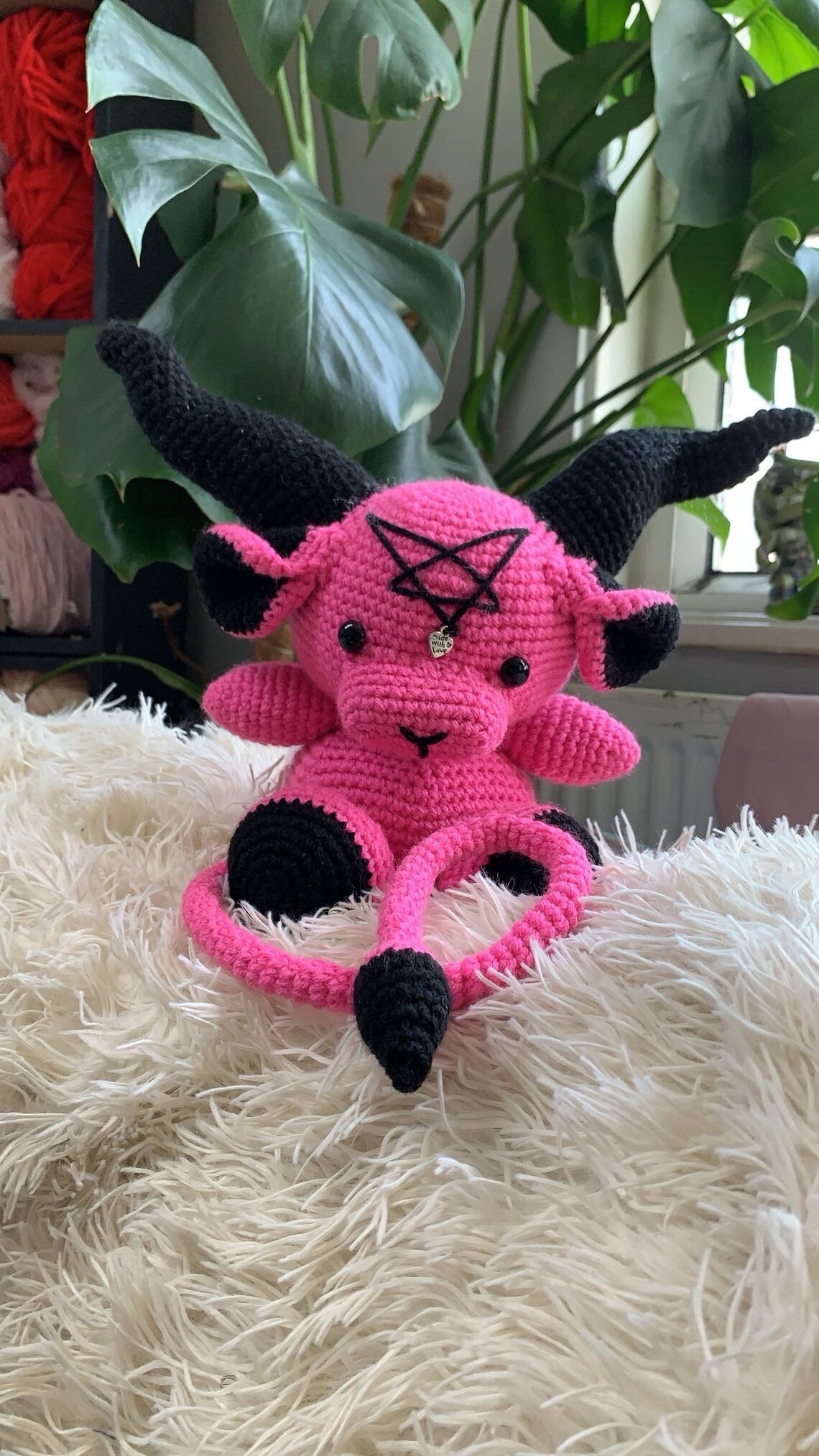 Mini Baby Baphomet Plushie - Etsy