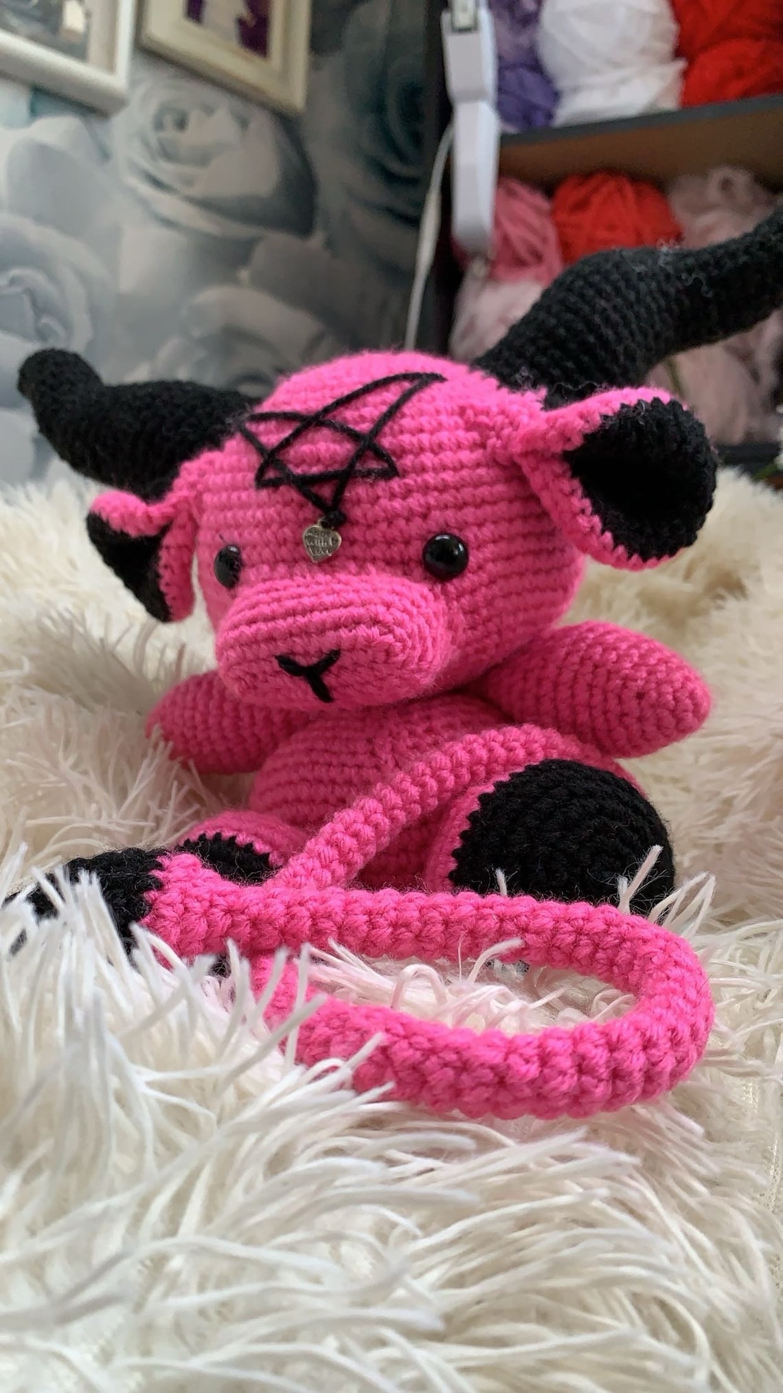 Mini Baby Baphomet Plushie - Etsy