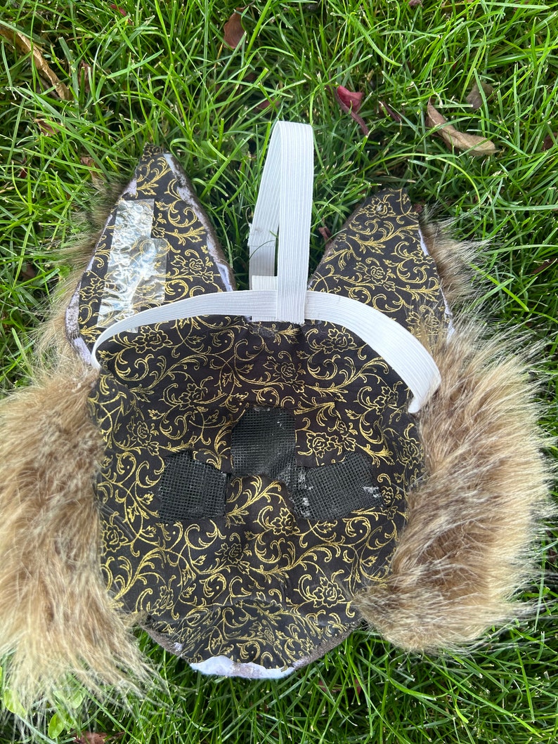 Three-eyed Brown Wolf Mask therian Mask - Etsy Australia