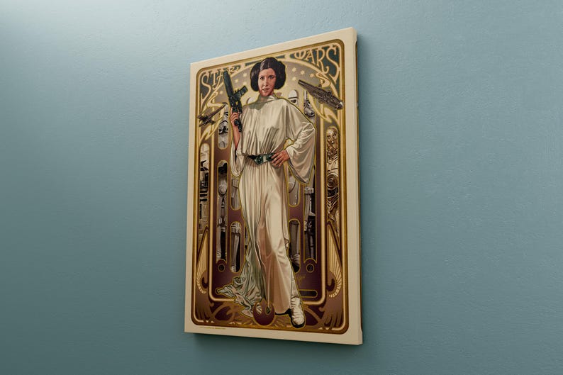 Framed Princess Leia Poster, Star Wars Leia Poster, Star Wars Fan Gift ...
