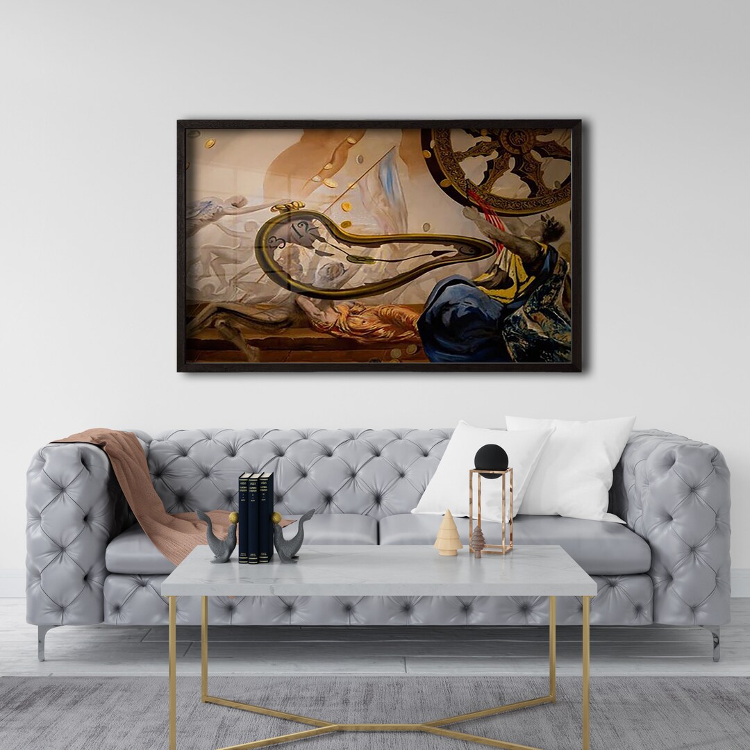 Framed Melting Watch by Salvador Dalí – Stunning Surrealist Canvas Art ...