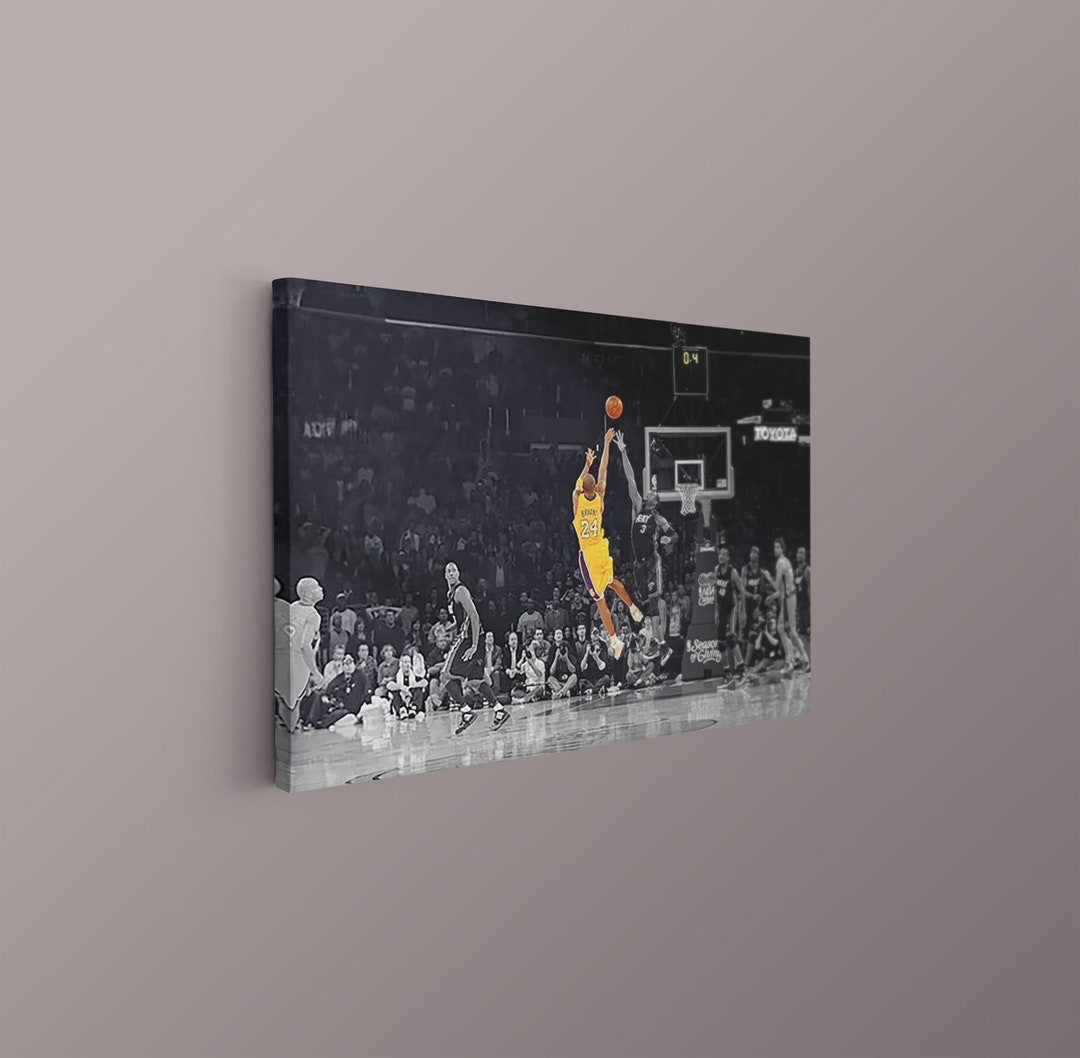 Kobe Last Shot Canvas, Kobe Bryant Poster Print, Kobe Last Shot Print ...