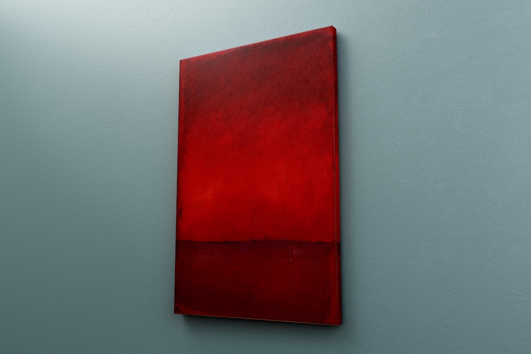 Mark Rothko Red Canvas Wall Art, Mark Rothko Production, Modern Wall ...
