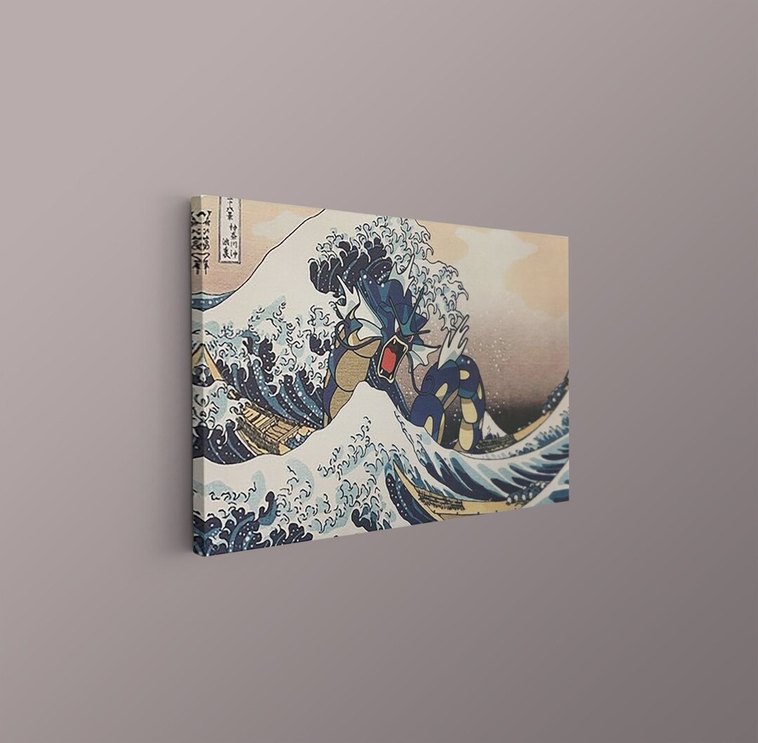 The Great Wave off Kanagawa Canvas Wall Art, Huge Canvas, Funny Great ...
