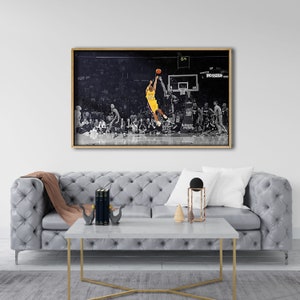 Kobe Last Shot Canvas, Kobe Bryant Poster Print, Kobe Last Shot Print ...