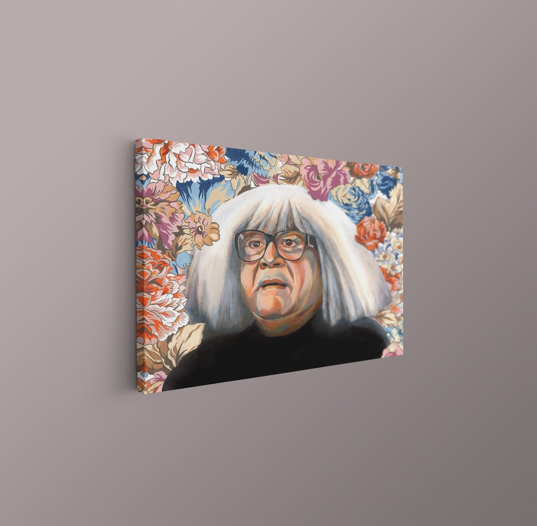 Frank Poster Canvas, Danny Devito Floral Art, Art Print, It's Always ...