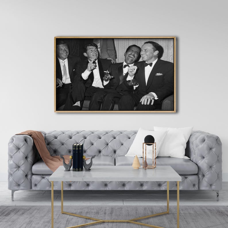 The Rat Pack Canvas - Dean Martin, Sammy Davis Jr. and Frank Sinatra C ...