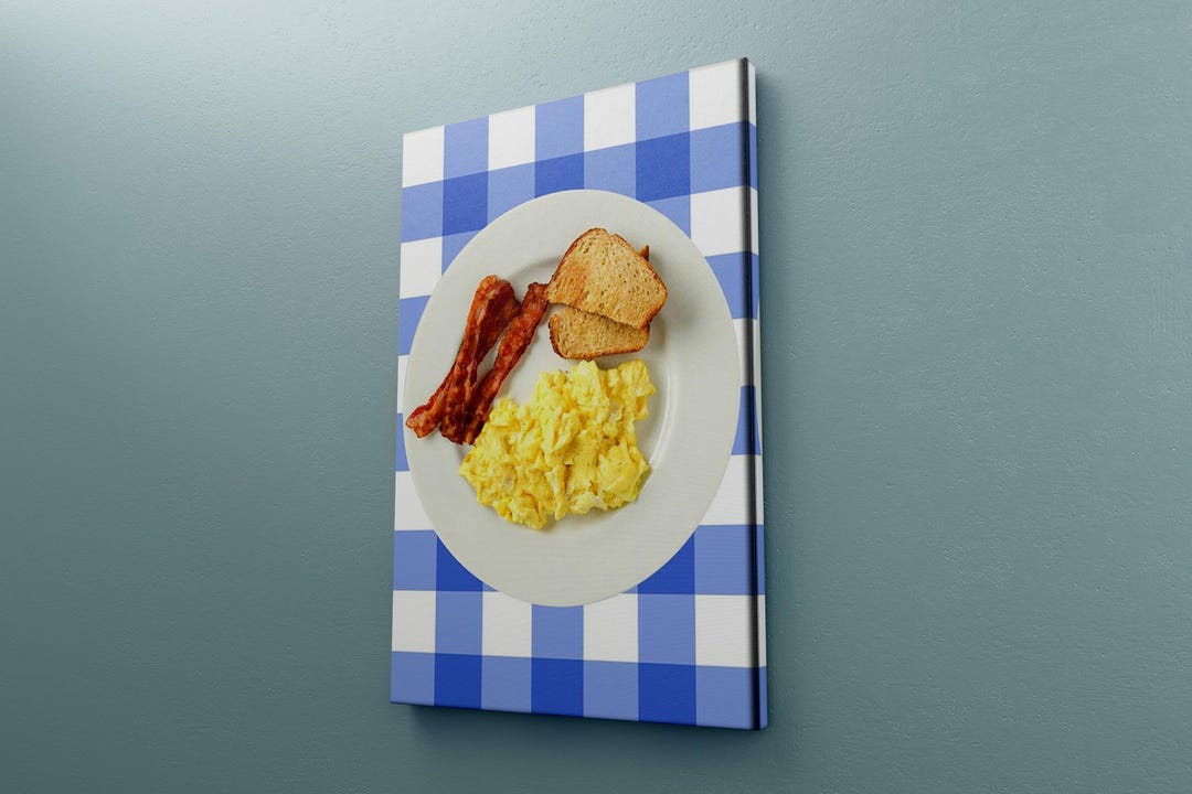Ron Swanson Breakfast Canvas Poster, Parks and Recreation, Breakfast ...