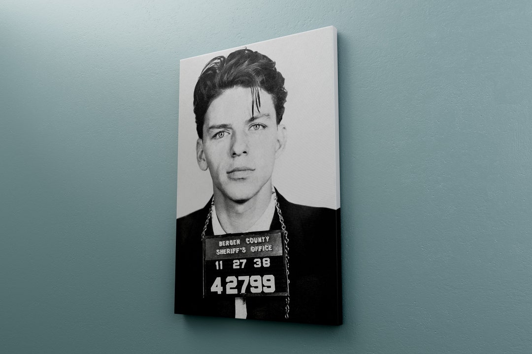 Frank Sinatra Mugshot Canvas Poster, Frank Sinatra Mugshot Print ...