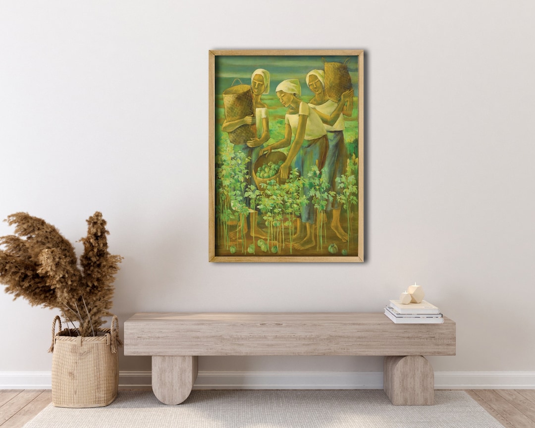 Framed Anita Magsaysay Filipino Women, Philippines Art, Vintage Art ...