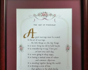 The art of marriage | Etsy